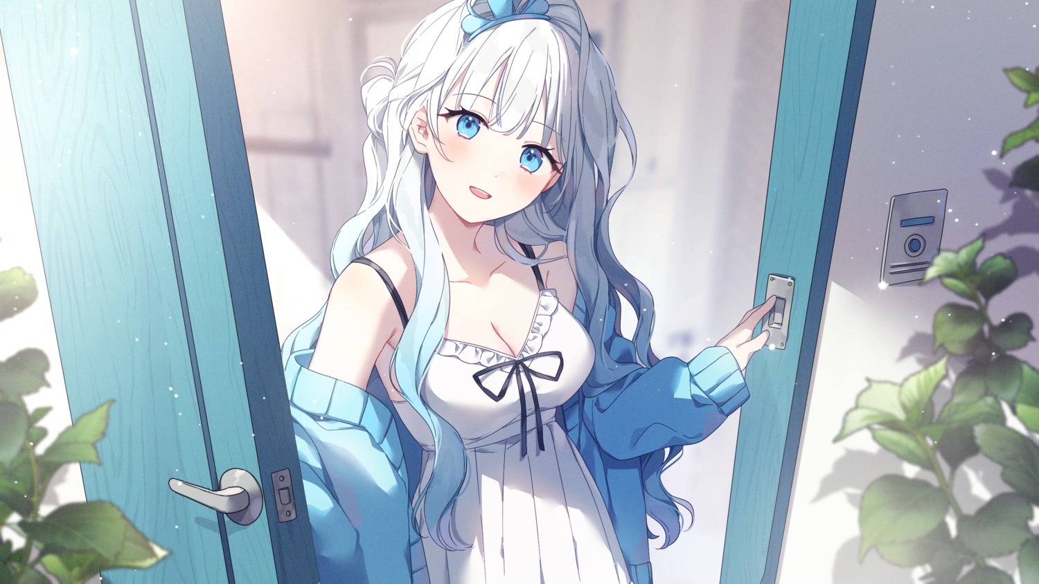 moffle (ayabi) cleavage dress sweater | #1204205 | yande.re